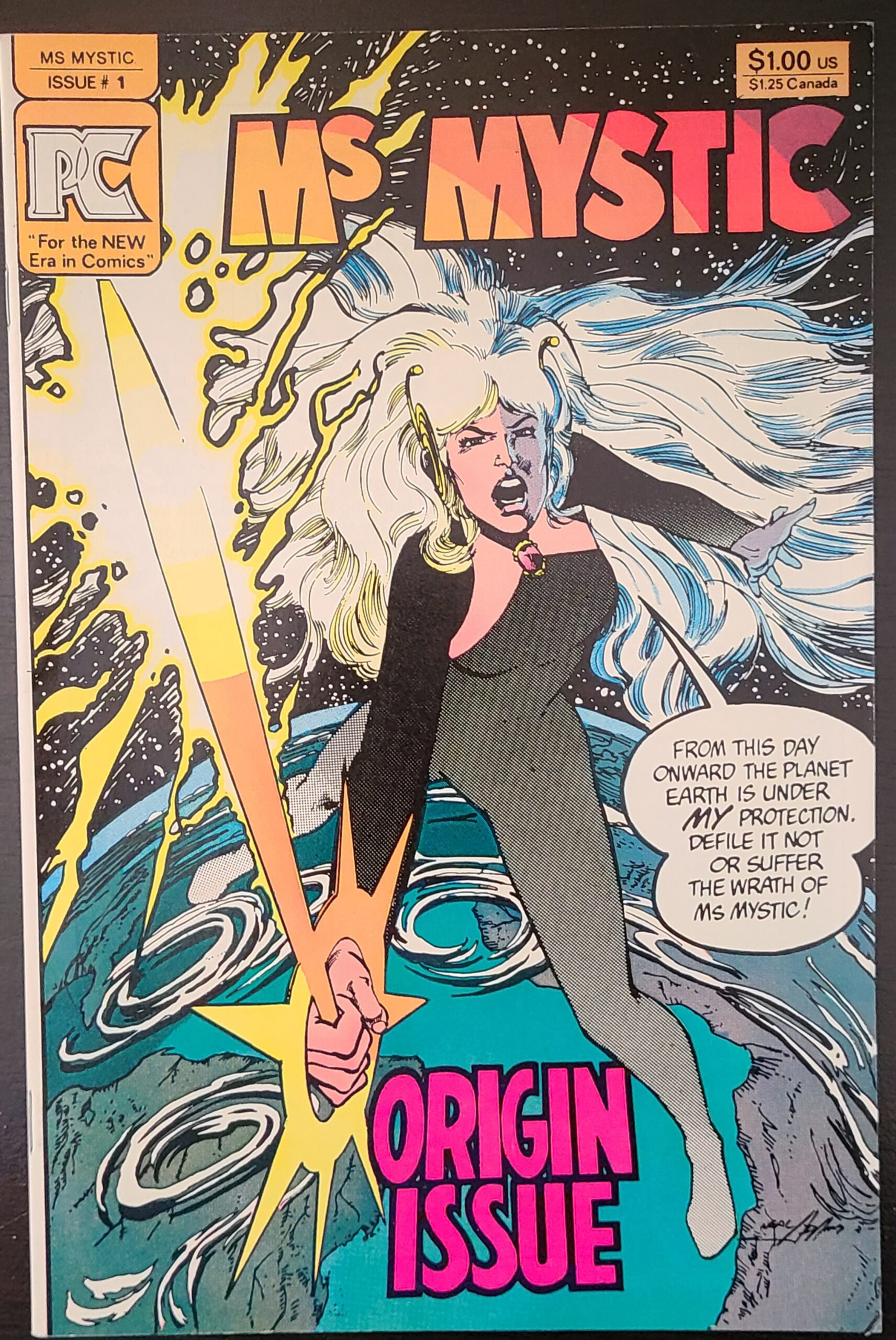 Pacific Comics 'Ms Mystic Issue #1 Origin Issue' Comic Book 1982 - Main ...